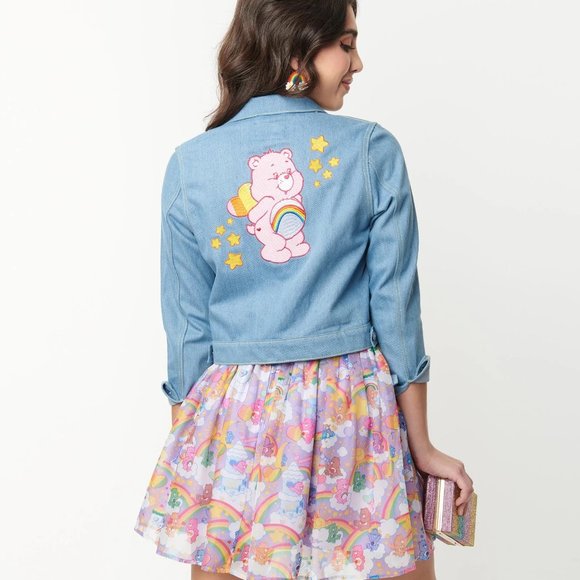 Unique Vintage | Jackets & Coats | Care Bears X Unique Vintage Jean ...